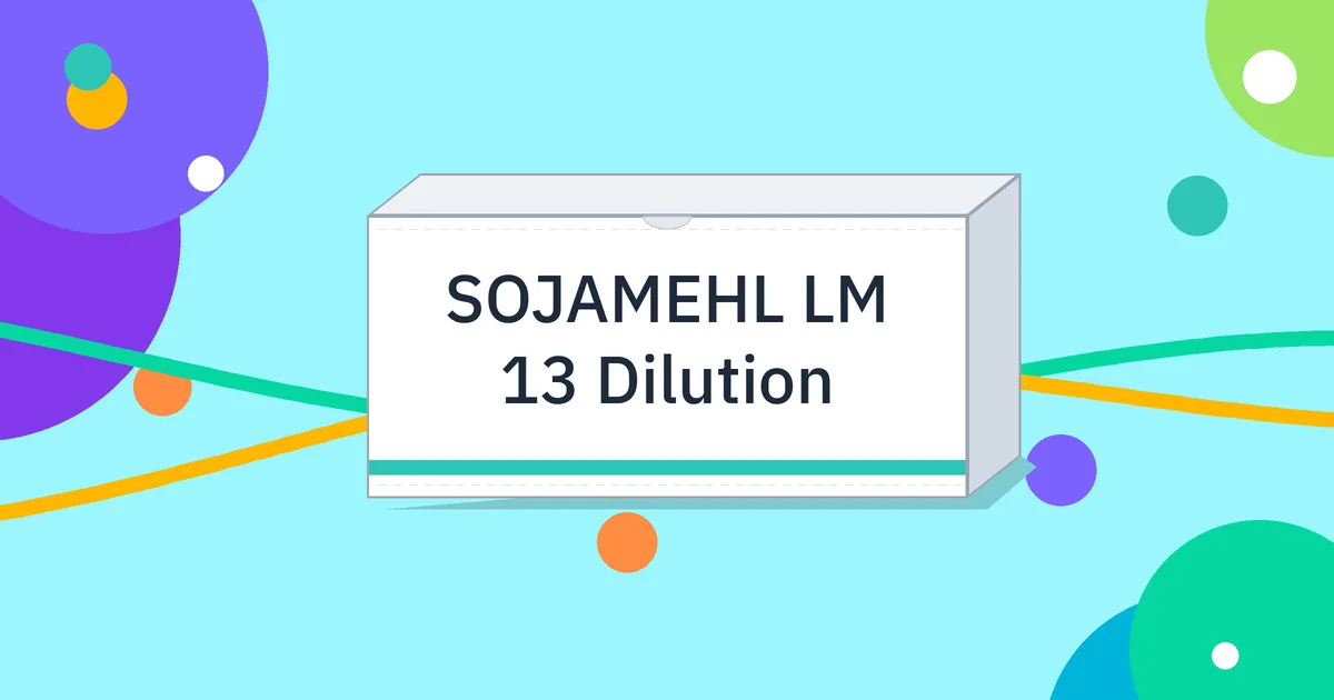 Symbolbild: Packung mit der Aufschrift SOJAMEHL LM 13 Dilution (PZN 13680870) – Verfügbarkeit und Bezug in Apotheken in Frankfurt am Main