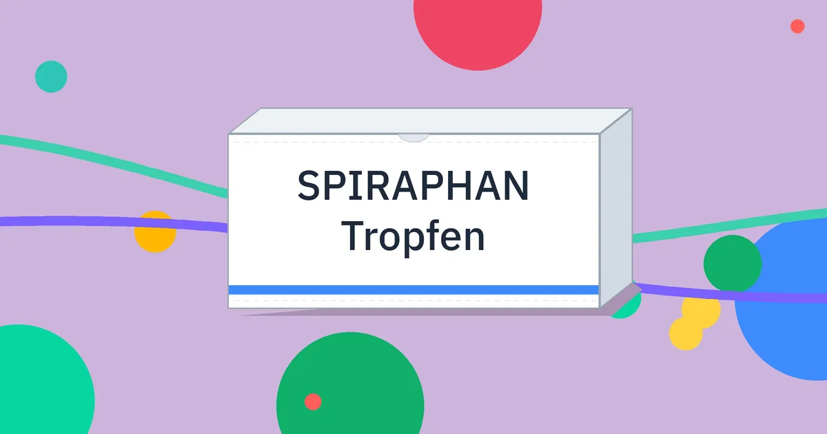 Symbolbild: Packung mit der Aufschrift SPIRAPHAN Tropfen (PZN 03467017) – Verfügbarkeit und Bezug in Apotheken in Frankfurt am Main