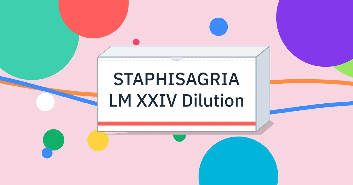 Symbolbild: Packung mit der Aufschrift STAPHISAGRIA LM XXIV Dilution (PZN 02675854) – Verfügbarkeit und Bezug in Apotheken in Frankfurt am Main