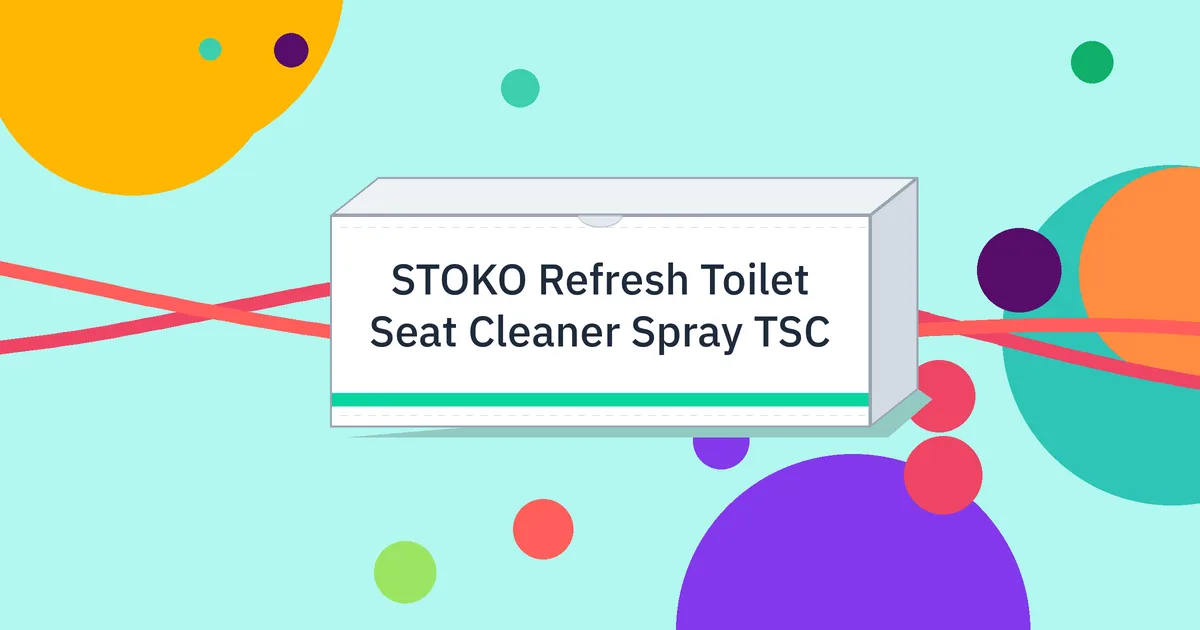 Symbolbild: Packung mit der Aufschrift STOKO Refresh Toilet Seat Cleaner Spray TSC (PZN 06135681) – Verfügbarkeit und Bezug in Apotheken in Frankfurt am Main