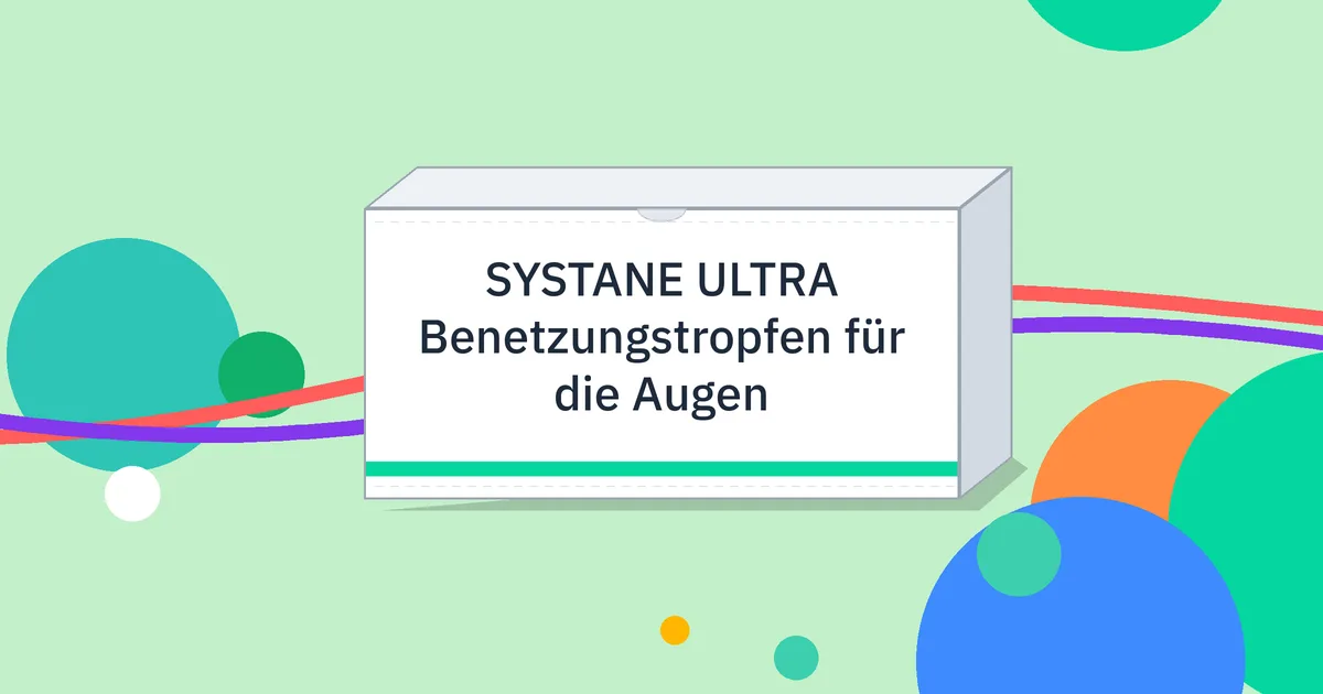 Symbolbild: Packung mit der Aufschrift SYSTANE ULTRA Benetzungstropfen für die Augen (PZN 01668585) – Verfügbarkeit und Bezug in Apotheken in Frankfurt am Main