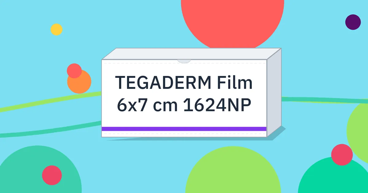 Symbolbild: Packung mit der Aufschrift TEGADERM Film 6x7 cm 1624NP (PZN 06917018) – Verfügbarkeit und Bezug in Apotheken in Frankfurt am Main