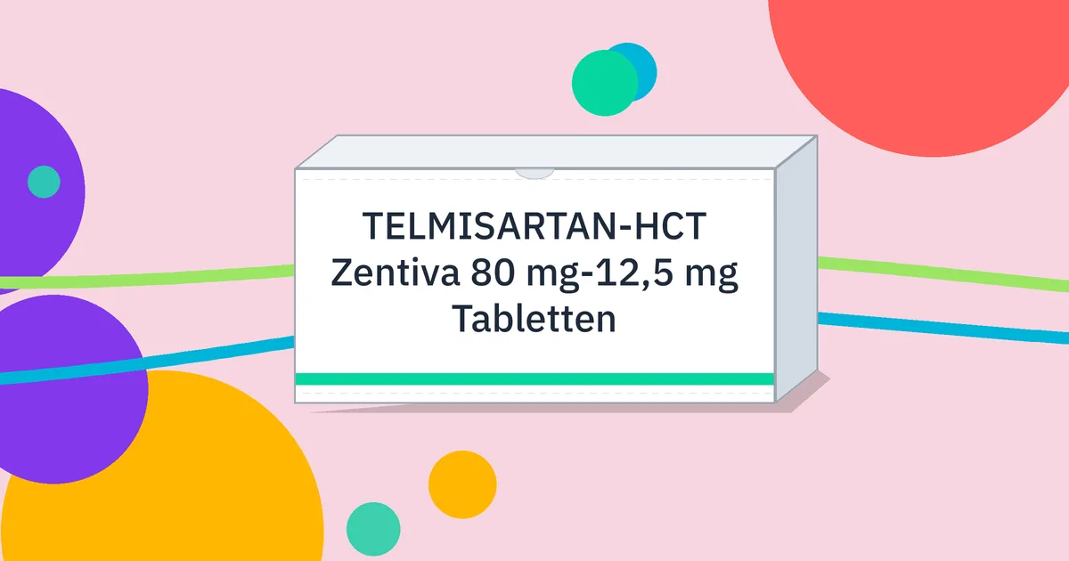 Symbolbild: Packung mit der Aufschrift TELMISARTAN-HCT Zentiva 80 mg-12,5 mg Tabletten (PZN 10715421) – Verfügbarkeit und Bezug in Apotheken in Frankfurt am Main