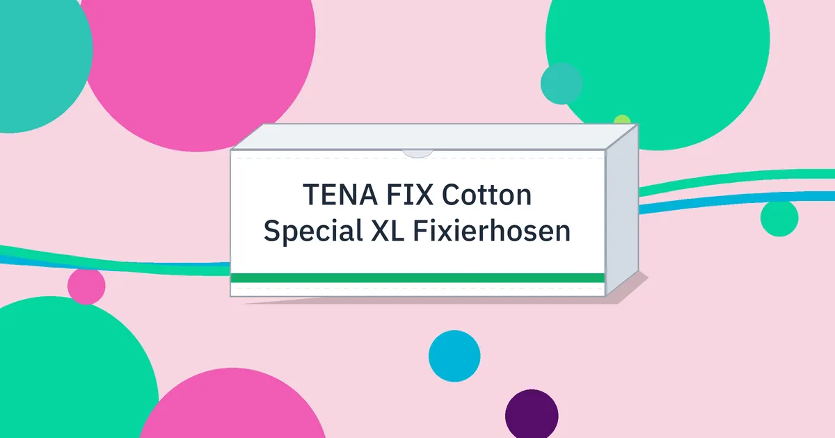 Symbolbild: Packung mit der Aufschrift TENA FIX Cotton Special XL Fixierhosen (PZN 13907807) – Verfügbarkeit und Bezug in Apotheken in Frankfurt am Main