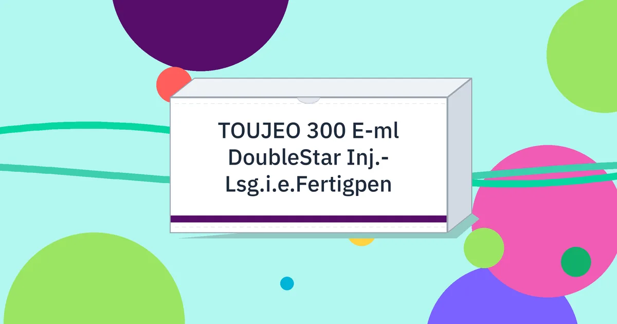 Symbolbild: Packung mit der Aufschrift TOUJEO 300 E-ml DoubleStar Inj.-Lsg.i.e.Fertigpen (PZN 19510264) – Verfügbarkeit und Bezug in Apotheken in Frankfurt am Main