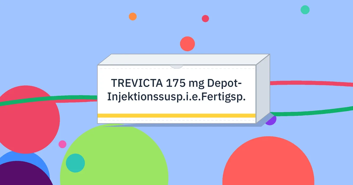 Symbolbild: Packung mit der Aufschrift TREVICTA 175 mg Depot-Injektionssusp.i.e.Fertigsp. (PZN 16708089) – Verfügbarkeit und Bezug in Apotheken in Frankfurt am Main
