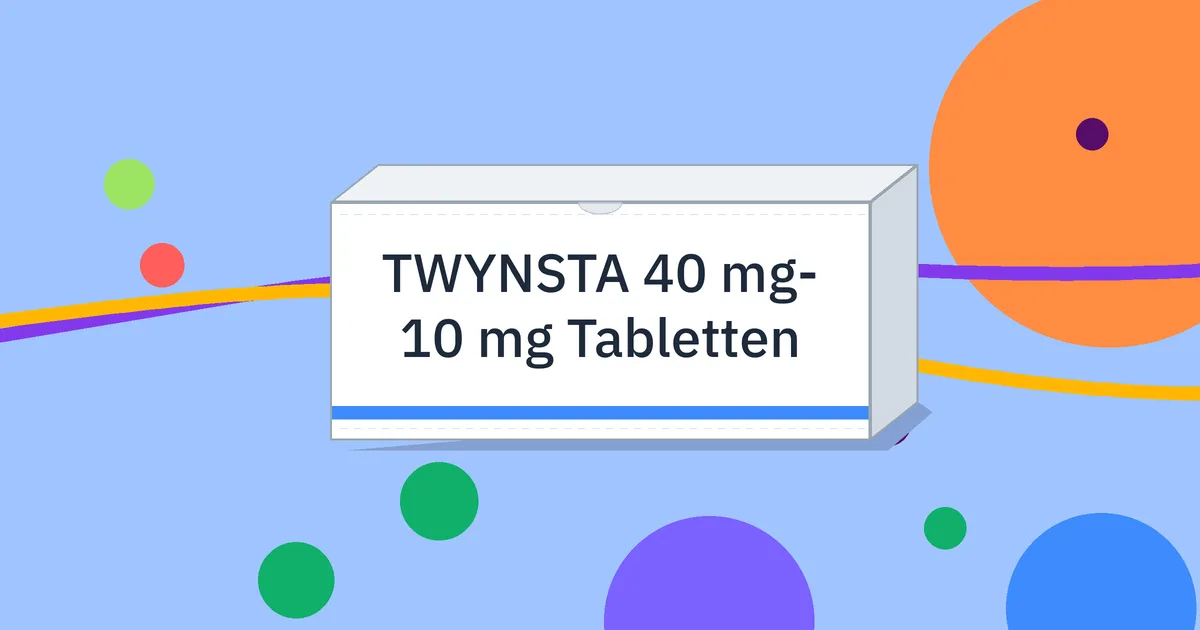 Symbolbild: Packung mit der Aufschrift TWYNSTA 40 mg-10 mg Tabletten (PZN 11691473) – Verfügbarkeit und Bezug in Apotheken in Frankfurt am Main