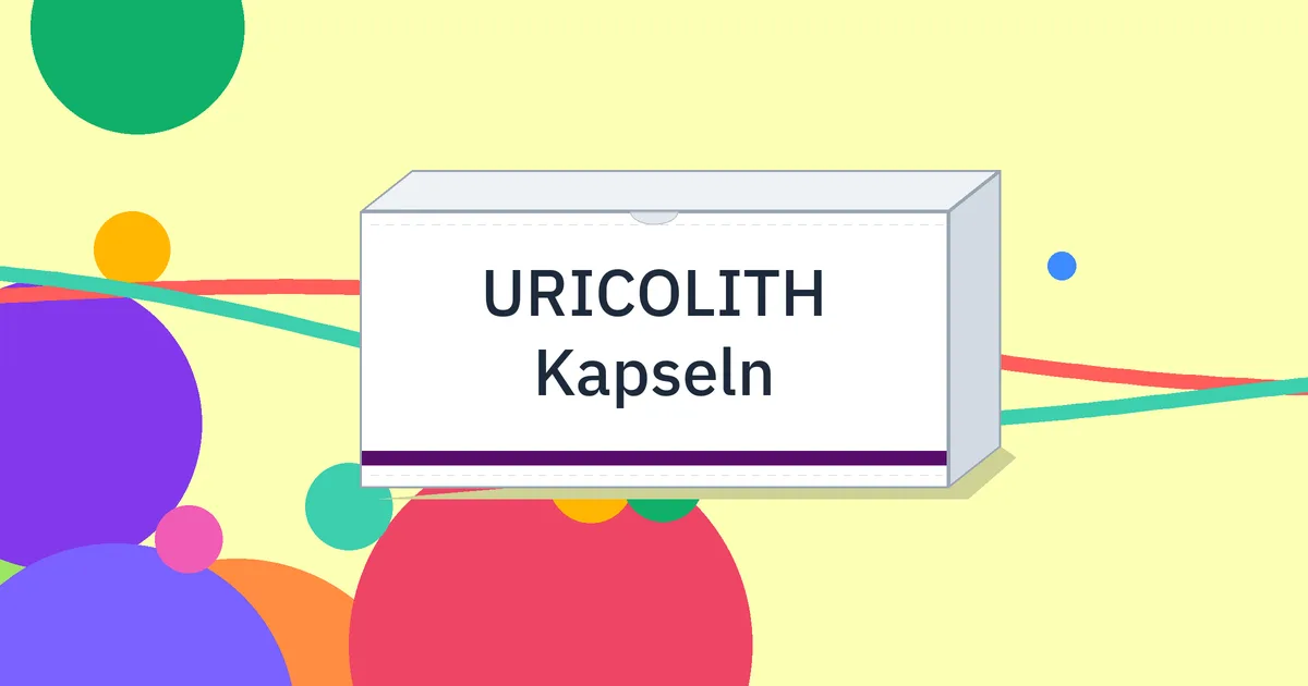 Symbolbild: Packung mit der Aufschrift URICOLITH Kapseln (PZN 16154768) – Verfügbarkeit und Bezug in Apotheken in Frankfurt am Main