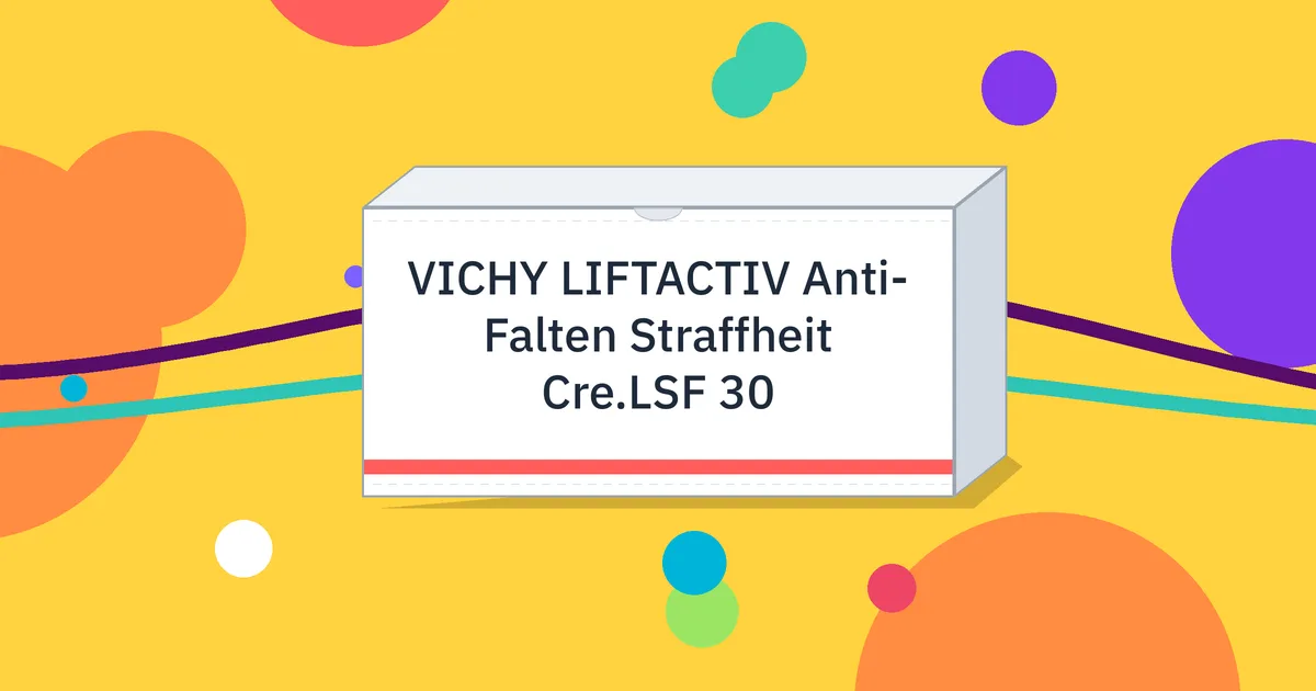 Symbolbild: Packung mit der Aufschrift VICHY LIFTACTIV Anti-Falten Straffheit Cre.LSF 30 (PZN 16328731) – Verfügbarkeit und Bezug in Apotheken in Frankfurt am Main