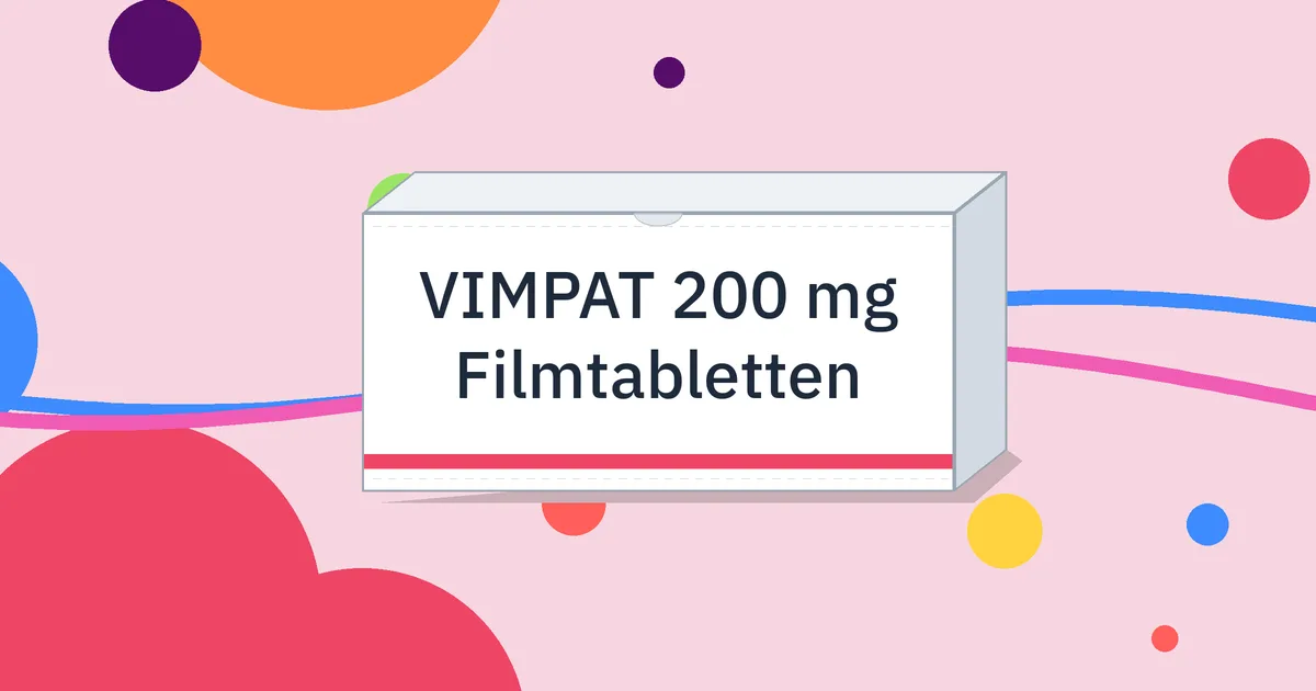 Symbolbild: Packung mit der Aufschrift VIMPAT 200 mg Filmtabletten (PZN 17867803) – Verfügbarkeit und Bezug in Apotheken in Frankfurt am Main