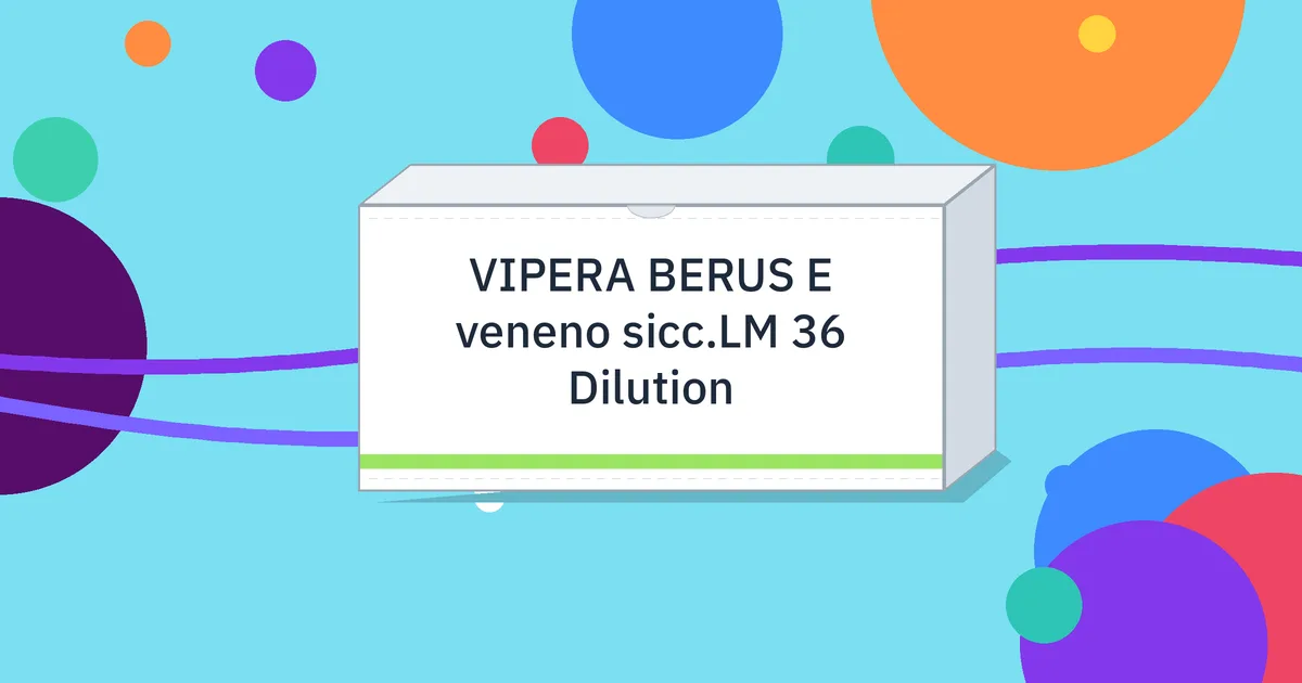 Symbolbild: Packung mit der Aufschrift VIPERA BERUS E veneno sicc.LM 36 Dilution (PZN 13277401) – Verfügbarkeit und Bezug in Apotheken in Frankfurt am Main