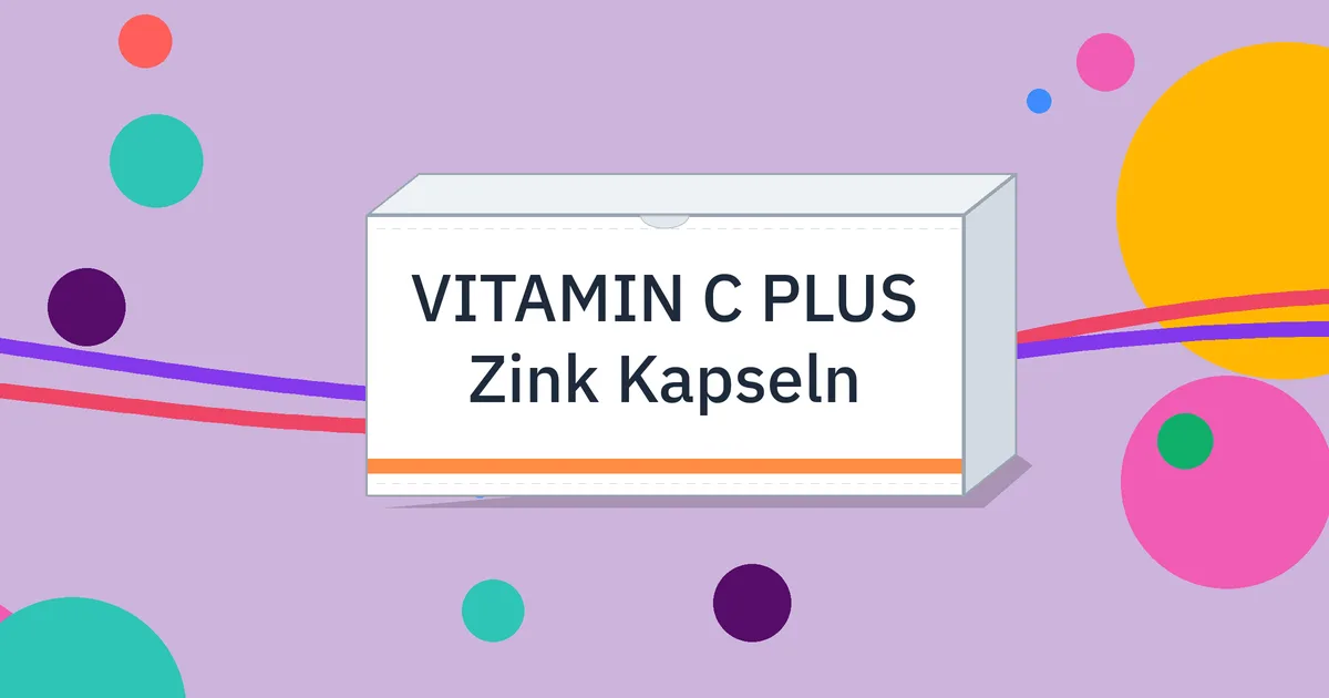 Symbolbild: Packung mit der Aufschrift VITAMIN C PLUS Zink Kapseln (PZN 10352817) – Verfügbarkeit und Bezug in Apotheken in Frankfurt am Main