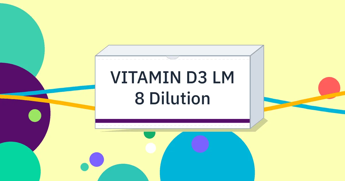 Symbolbild: Packung mit der Aufschrift VITAMIN D3 LM 8 Dilution (PZN 13278613) – Verfügbarkeit und Bezug in Apotheken in Frankfurt am Main
