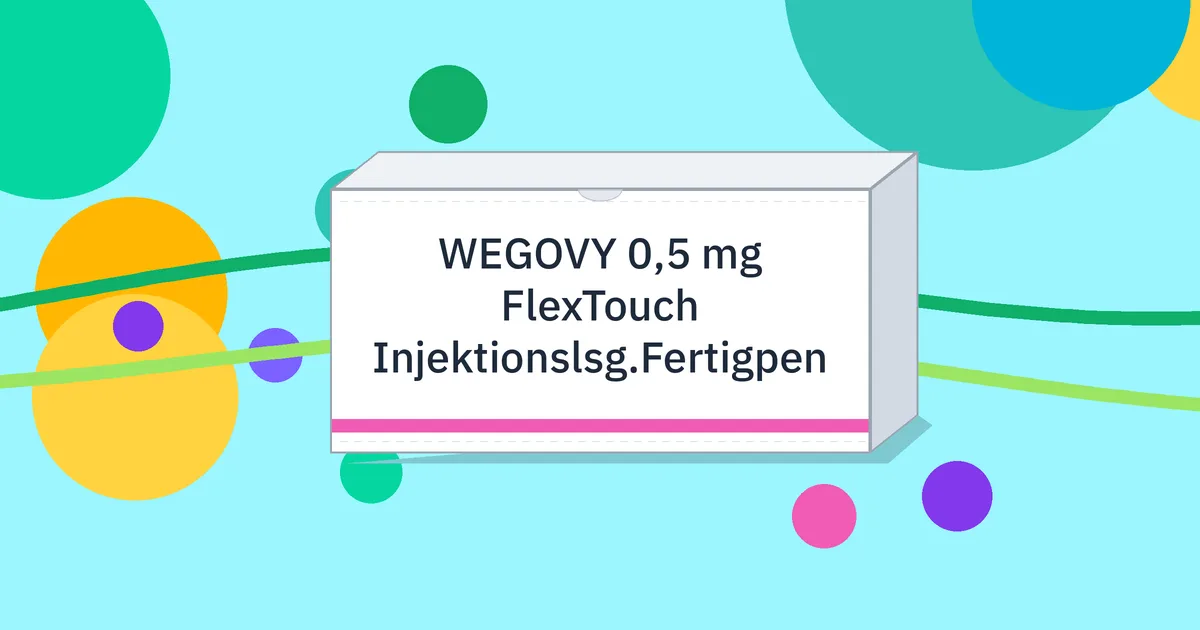 Symbolbild: Packung mit der Aufschrift WEGOVY 0,5 mg FlexTouch Injektionslsg.Fertigpen (PZN 19234060) – Verfügbarkeit und Bezug in Apotheken in Frankfurt am Main