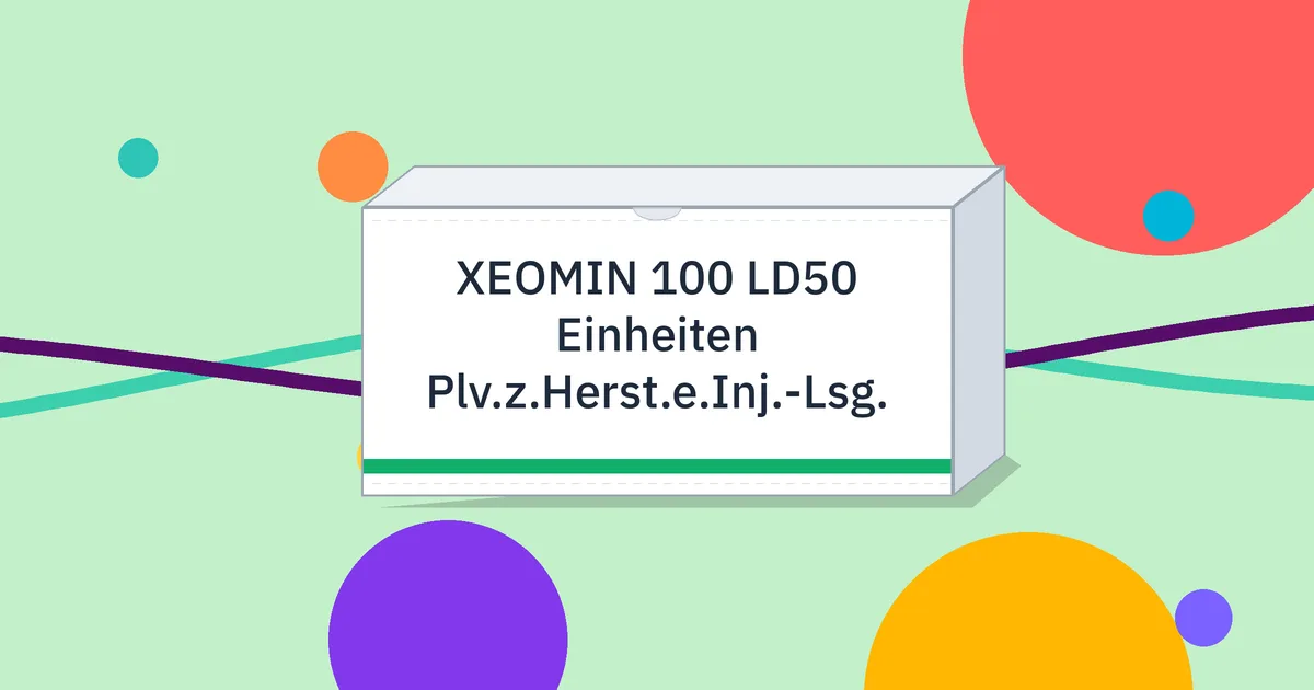 Symbolbild: Packung mit der Aufschrift XEOMIN 100 LD50 Einheiten Plv.z.Herst.e.Inj.-Lsg. (PZN 09632049) – Verfügbarkeit und Bezug in Apotheken in Frankfurt am Main