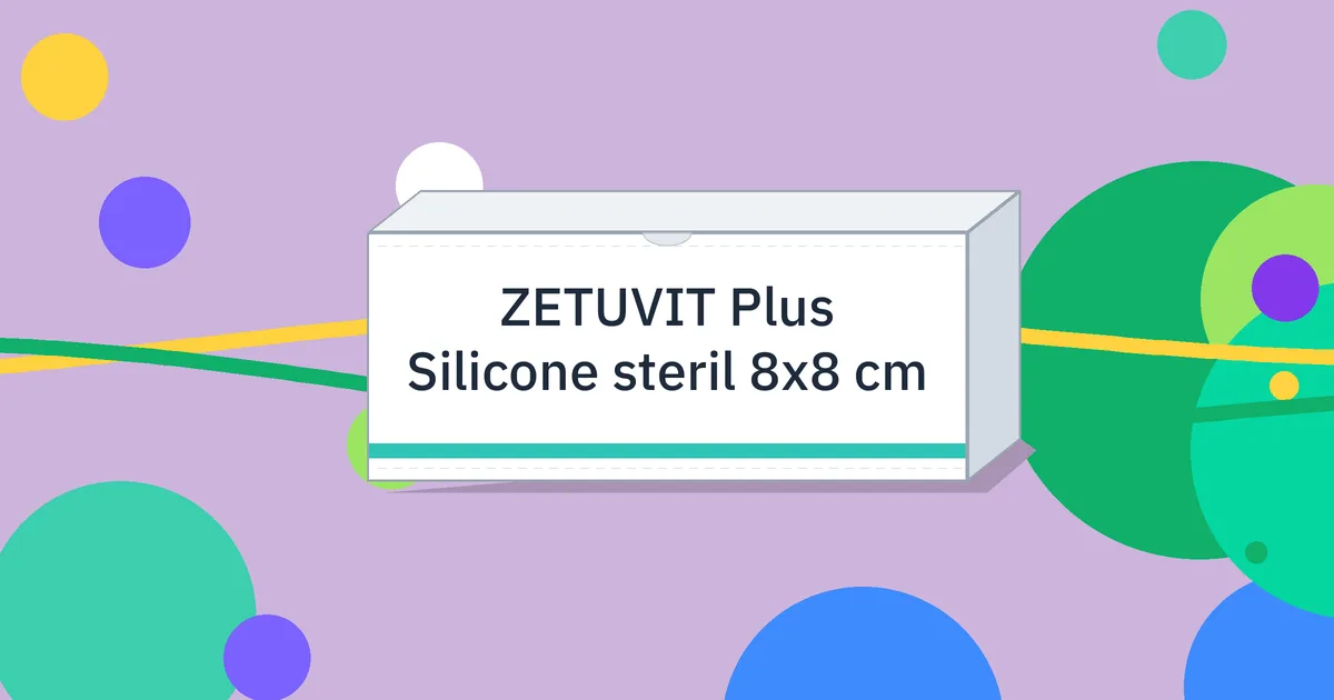 Symbolbild: Packung mit der Aufschrift ZETUVIT Plus Silicone steril 8x8 cm (PZN 18035737) – Verfügbarkeit und Bezug in Apotheken in Frankfurt am Main