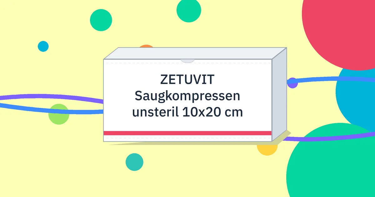 Symbolbild: Packung mit der Aufschrift ZETUVIT Saugkompressen unsteril 10x20 cm (PZN 01905513) – Verfügbarkeit und Bezug in Apotheken in Frankfurt am Main