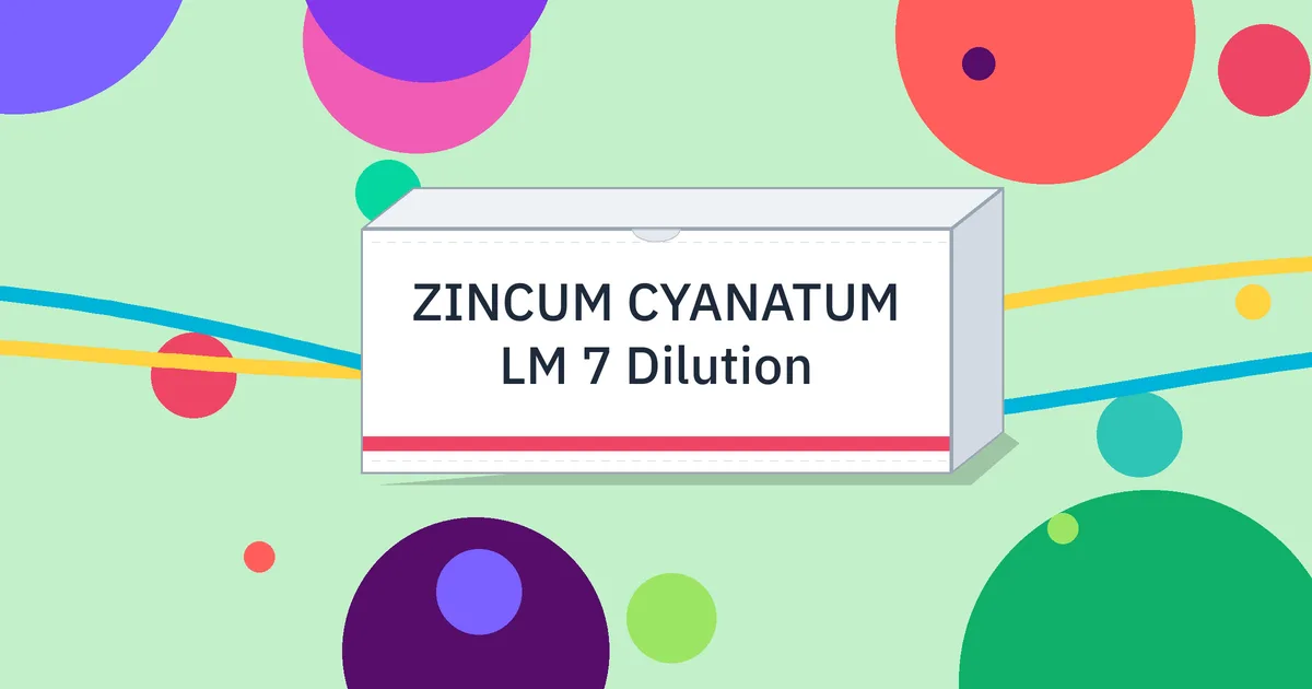 Symbolbild: Packung mit der Aufschrift ZINCUM CYANATUM LM 7 Dilution (PZN 13292205) – Verfügbarkeit und Bezug in Apotheken in Frankfurt am Main