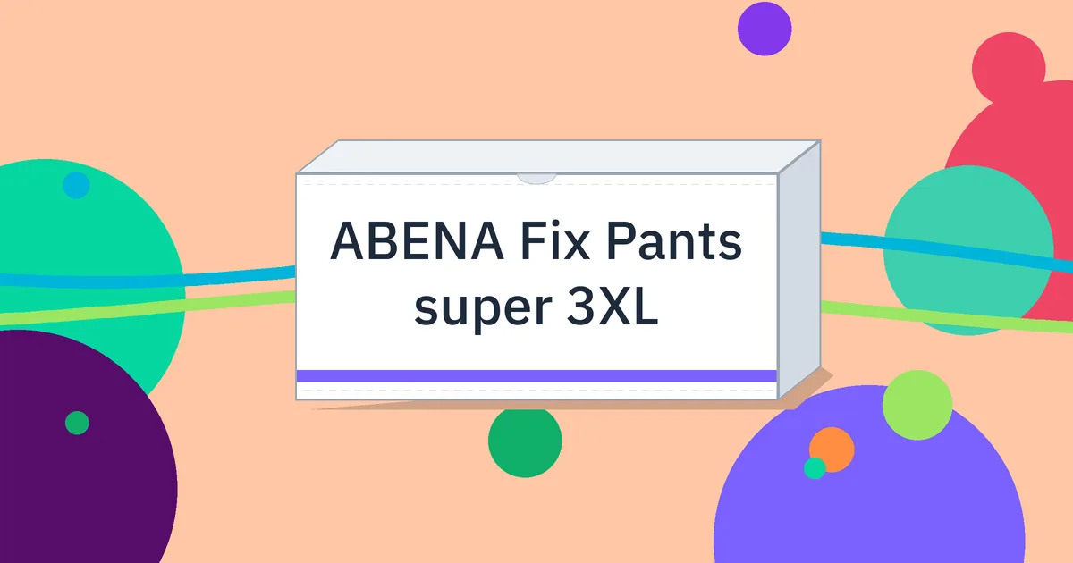 Symbolbild: Packung mit der Aufschrift ABENA Fix Pants super 3XL (PZN 18161778) – Verfügbarkeit und Bezug in Apotheken in Frankfurt am Main