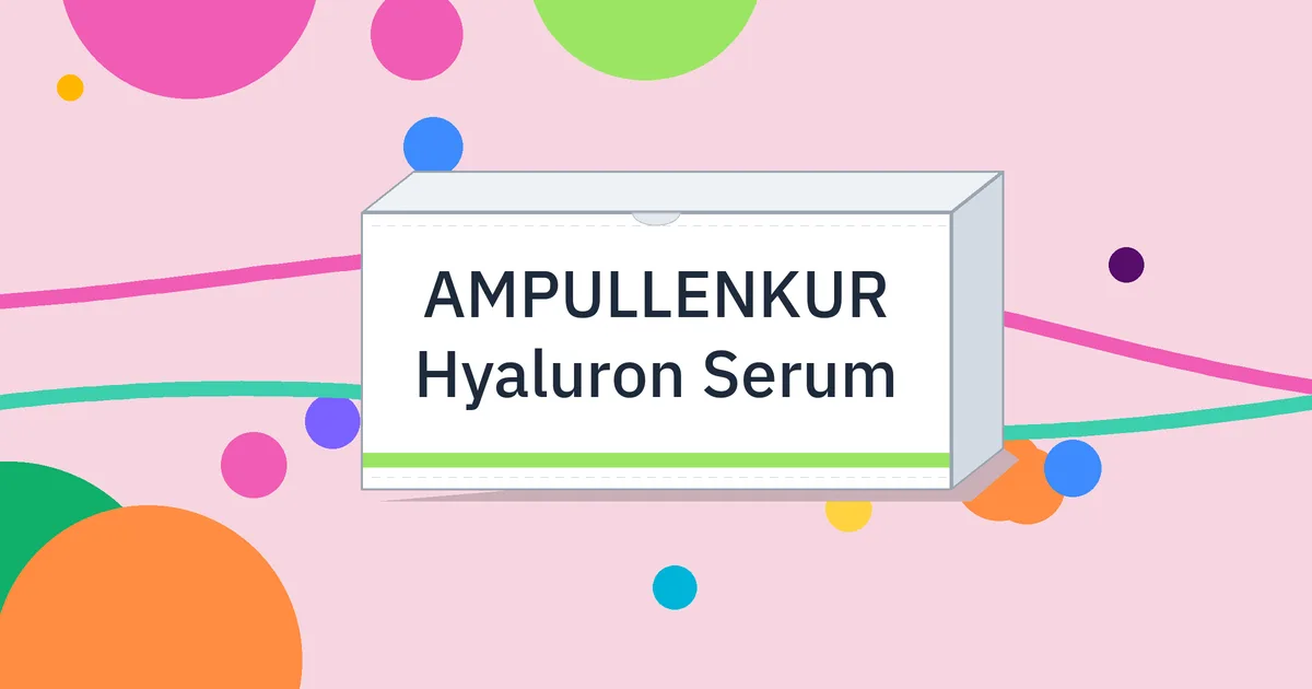 Symbolbild: Packung mit der Aufschrift AMPULLENKUR Hyaluron Serum (PZN 15870221) – Verfügbarkeit und Bezug in Apotheken in Frankfurt am Main