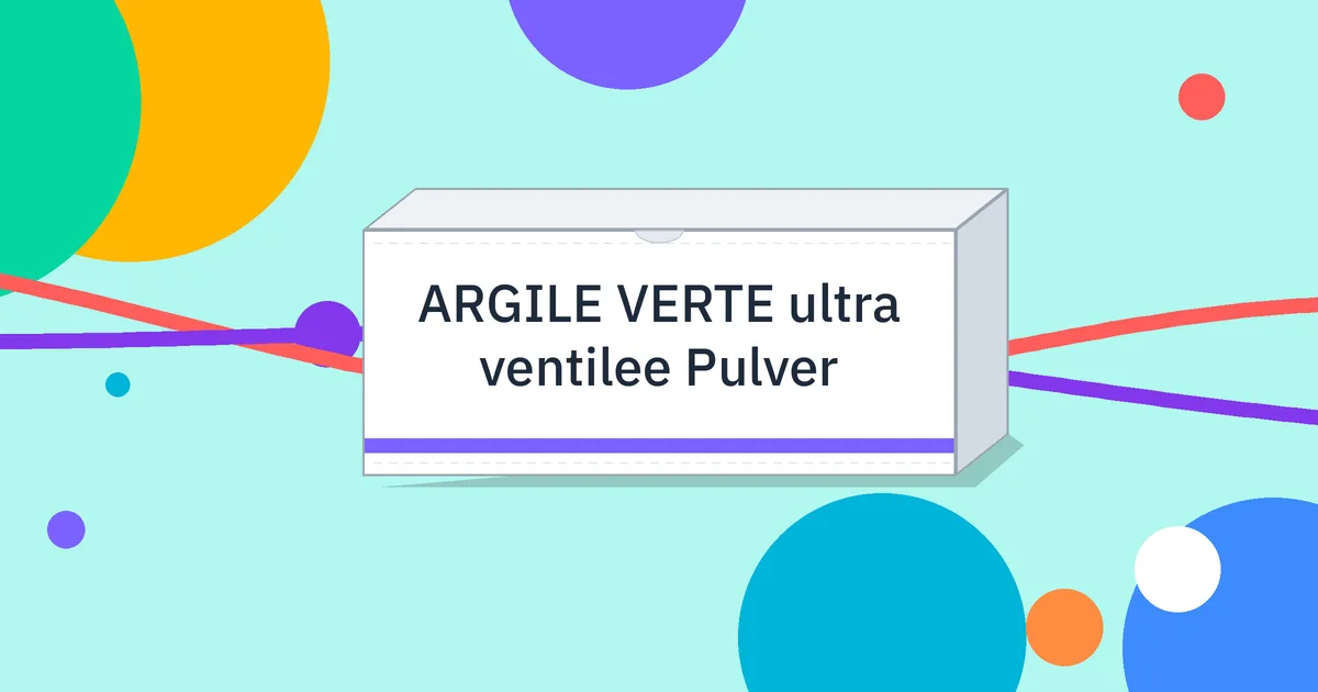 Symbolbild: Packung mit der Aufschrift ARGILE VERTE ultra ventilee Pulver (PZN 12869051) – Verfügbarkeit und Bezug in Apotheken in Frankfurt am Main