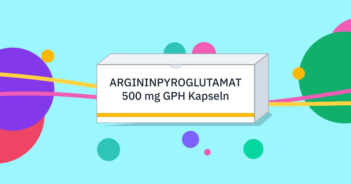 Symbolbild: Packung mit der Aufschrift ARGININPYROGLUTAMAT 500 mg GPH Kapseln (PZN 00128935) – Verfügbarkeit und Bezug in Apotheken in Frankfurt am Main