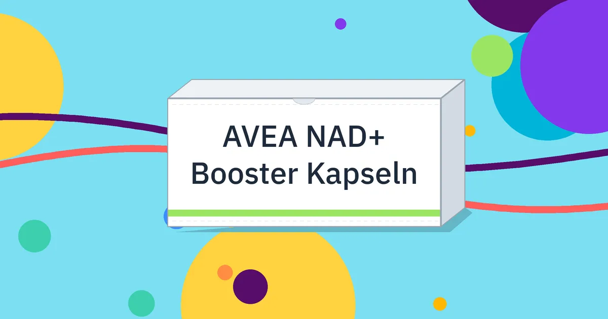 Symbolbild: Packung mit der Aufschrift AVEA NAD+ Booster Kapseln (PZN 19827104) – Verfügbarkeit und Bezug in Apotheken in Frankfurt am Main