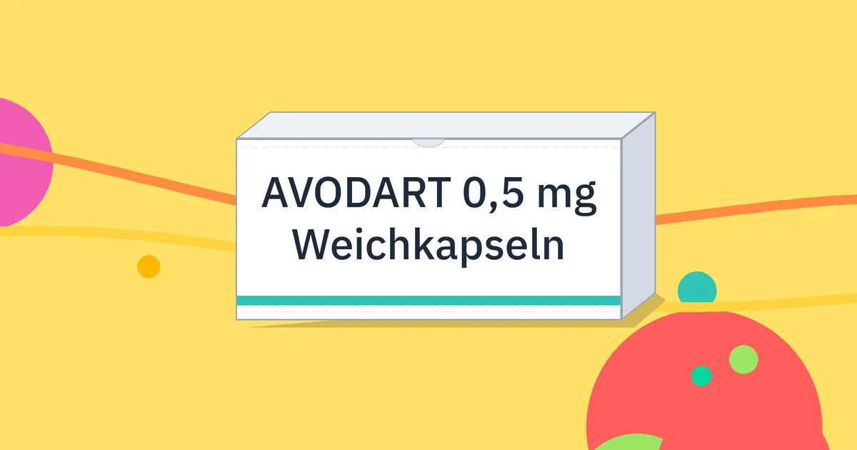 Symbolbild: Packung mit der Aufschrift AVODART 0,5 mg Weichkapseln (PZN 04114686) – Verfügbarkeit und Bezug in Apotheken in Frankfurt am Main