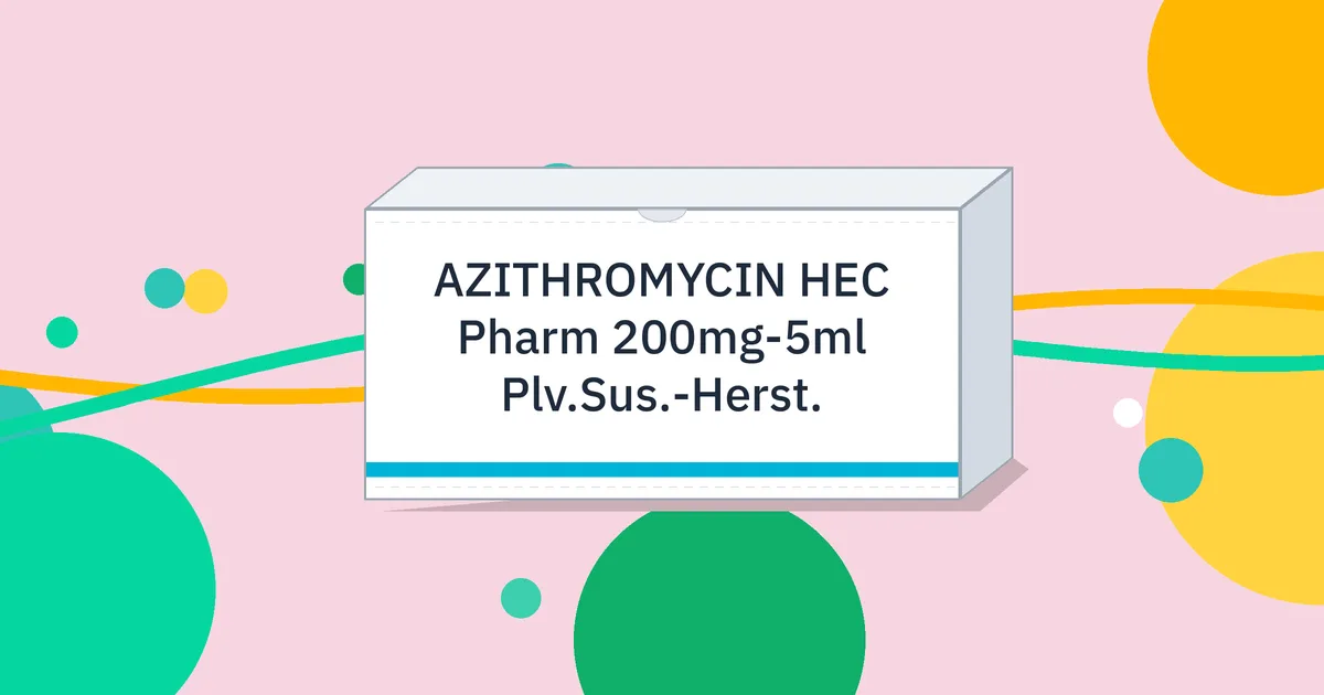 Symbolbild: Packung mit der Aufschrift AZITHROMYCIN HEC Pharm 200mg-5ml Plv.Sus.-Herst. (PZN 17147322) – Verfügbarkeit und Bezug in Apotheken in Frankfurt am Main