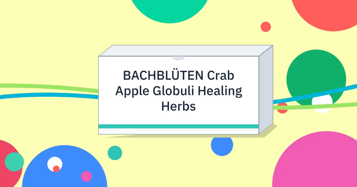 Symbolbild: Packung mit der Aufschrift BACHBLÜTEN Crab Apple Globuli Healing Herbs (PZN 07365785) – Verfügbarkeit und Bezug in Apotheken in Frankfurt am Main