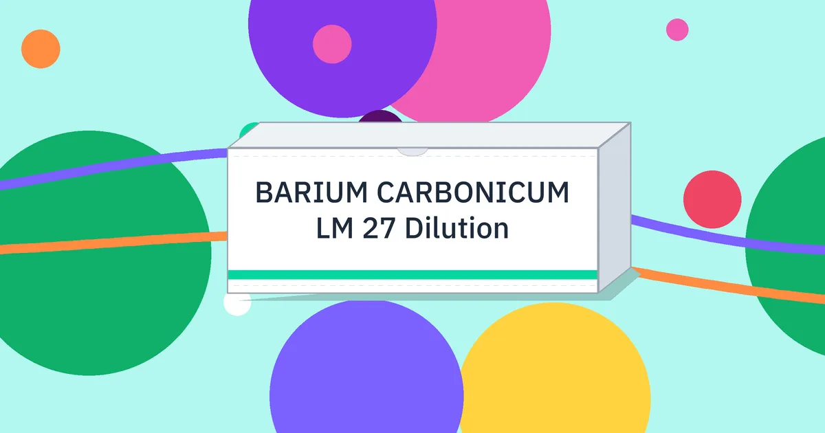 Symbolbild: Packung mit der Aufschrift BARIUM CARBONICUM LM 27 Dilution (PZN 12789116) – Verfügbarkeit und Bezug in Apotheken in Frankfurt am Main