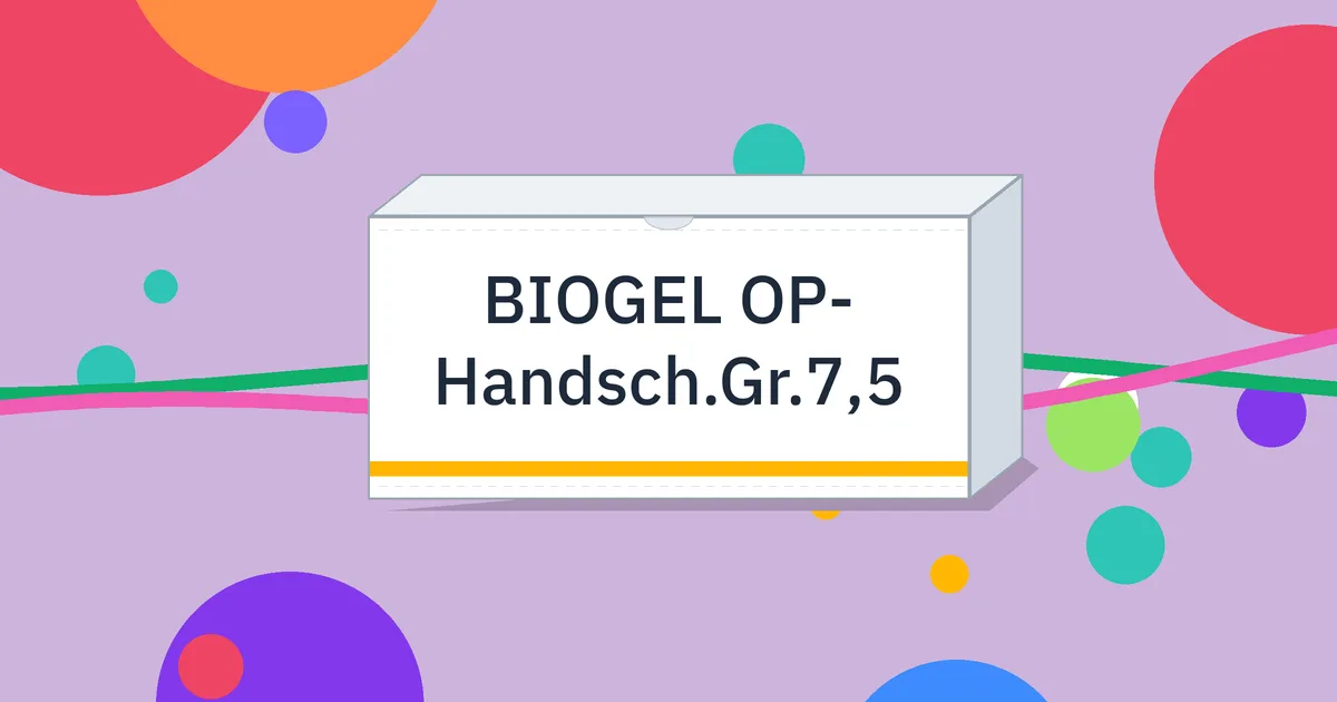 Symbolbild: Packung mit der Aufschrift BIOGEL OP-Handsch.Gr.7,5 (PZN 03987320) – Verfügbarkeit und Bezug in Apotheken in Frankfurt am Main