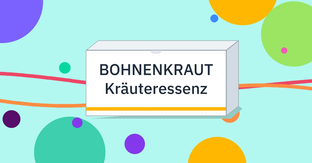 Symbolbild: Packung mit der Aufschrift BOHNENKRAUT Kräuteressenz (PZN 16361036) – Verfügbarkeit und Bezug in Apotheken in Frankfurt am Main
