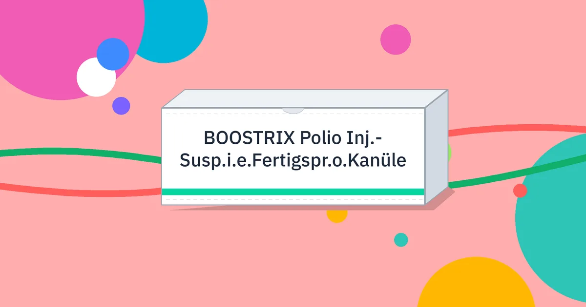 Symbolbild: Packung mit der Aufschrift BOOSTRIX Polio Inj.-Susp.i.e.Fertigspr.o.Kanüle (PZN 00894865) – Verfügbarkeit und Bezug in Apotheken in Frankfurt am Main