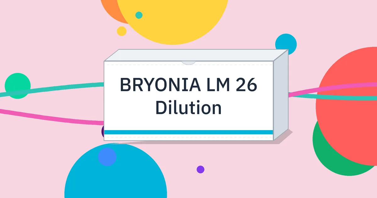 Symbolbild: Packung mit der Aufschrift BRYONIA LM 26 Dilution (PZN 12797162) – Verfügbarkeit und Bezug in Apotheken in Frankfurt am Main