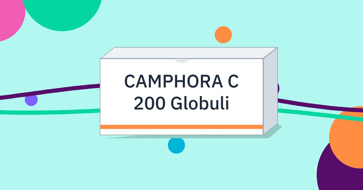 Symbolbild: Packung mit der Aufschrift CAMPHORA C 200 Globuli (PZN 07162958) – Verfügbarkeit und Bezug in Apotheken in Frankfurt am Main