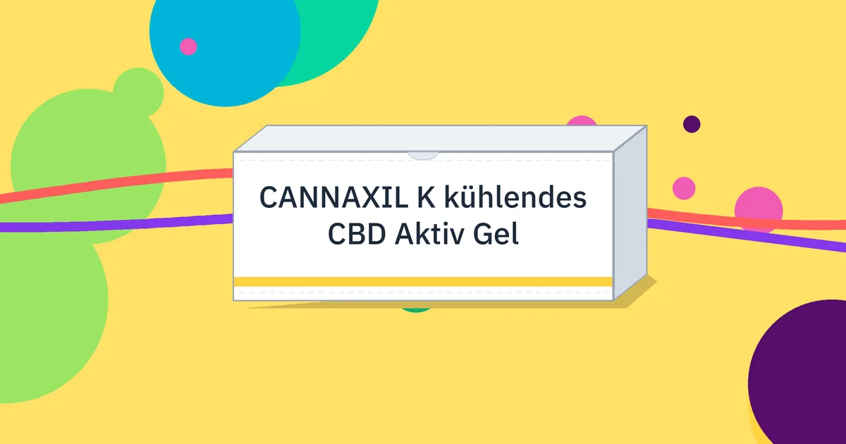 Symbolbild: Packung mit der Aufschrift CANNAXIL K kühlendes CBD Aktiv Gel (PZN 19174903) – Verfügbarkeit und Bezug in Apotheken in Frankfurt am Main
