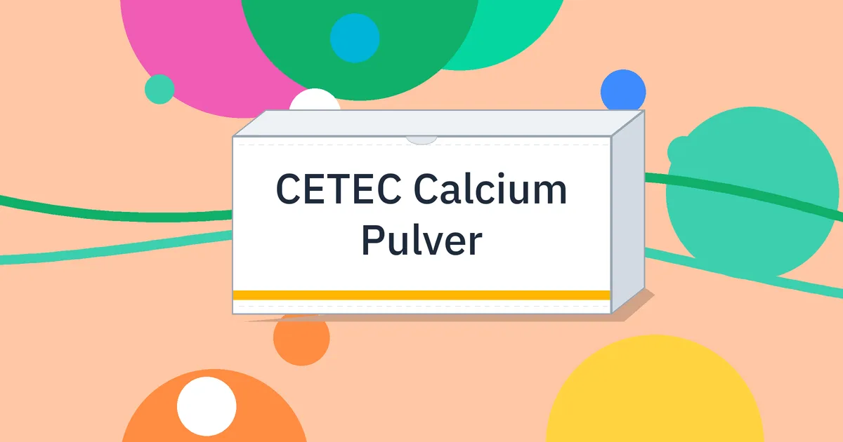 Symbolbild: Packung mit der Aufschrift CETEC Calcium Pulver (PZN 06998169) – Verfügbarkeit und Bezug in Apotheken in Frankfurt am Main