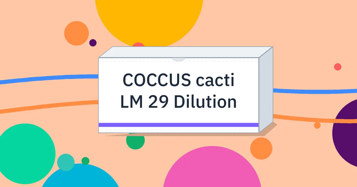 Symbolbild: Packung mit der Aufschrift COCCUS cacti LM 29 Dilution (PZN 12829229) – Verfügbarkeit und Bezug in Apotheken in Frankfurt am Main