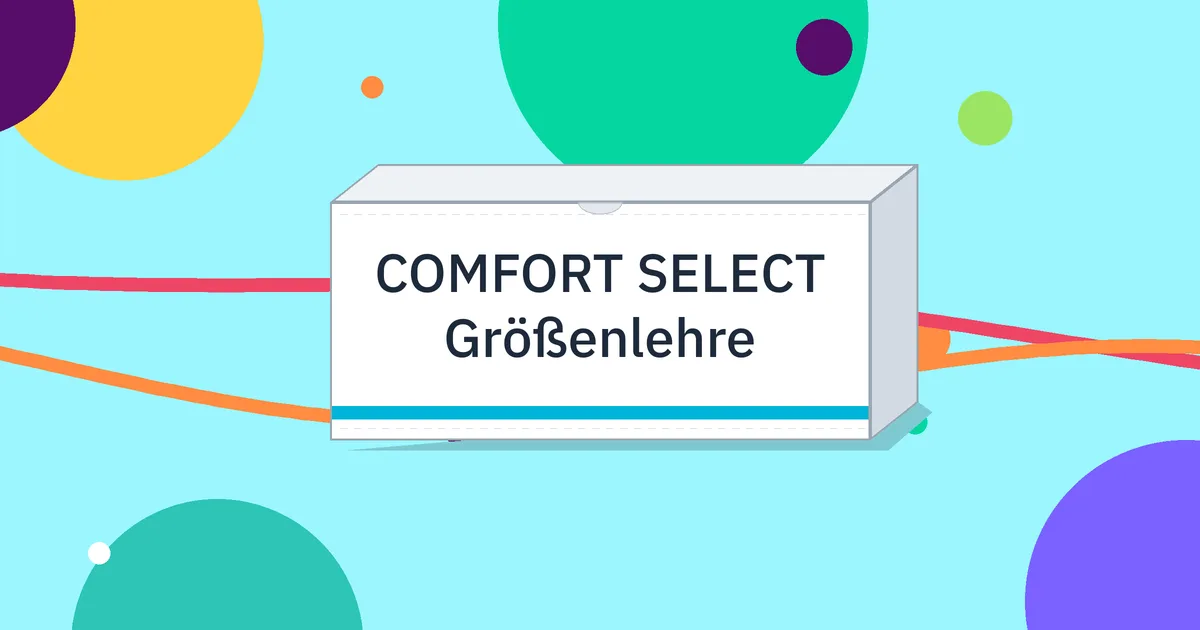 Symbolbild: Packung mit der Aufschrift COMFORT SELECT Größenlehre (PZN 00655936) – Verfügbarkeit und Bezug in Apotheken in Frankfurt am Main