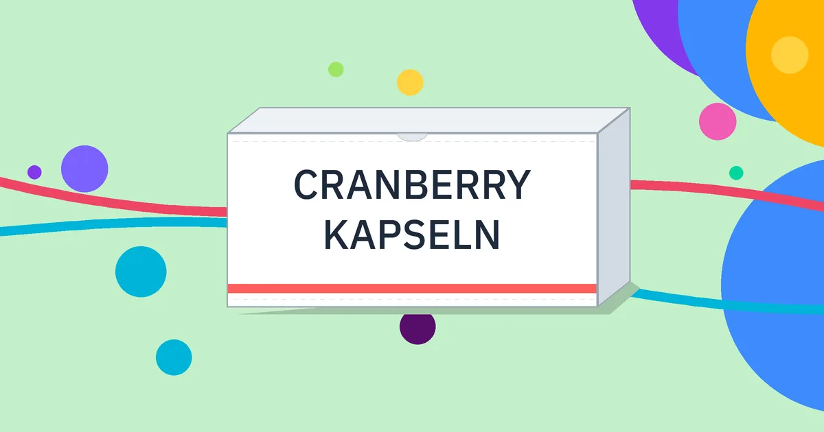 Symbolbild: Packung mit der Aufschrift CRANBERRY KAPSELN (PZN 10088208) – Verfügbarkeit und Bezug in Apotheken in Frankfurt am Main