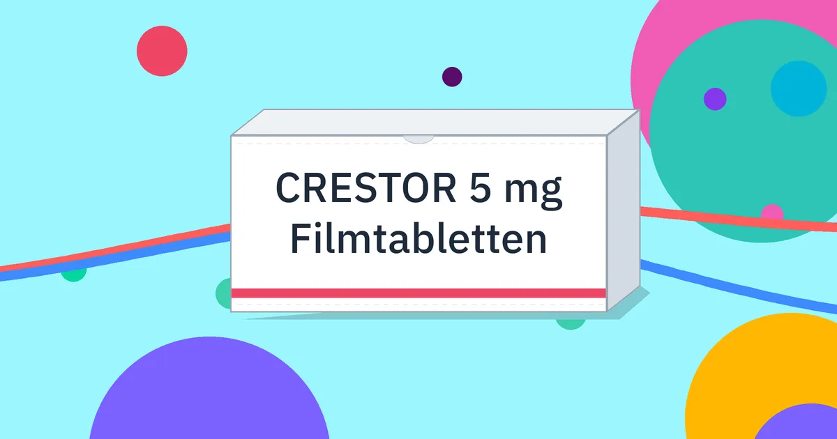 Symbolbild: Packung mit der Aufschrift CRESTOR 5 mg Filmtabletten (PZN 12593494) – Verfügbarkeit und Bezug in Apotheken in Frankfurt am Main