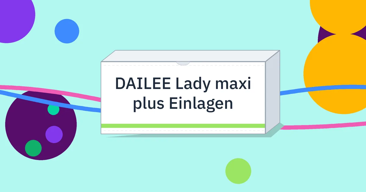 Symbolbild: Packung mit der Aufschrift DAILEE Lady maxi plus Einlagen (PZN 18820979) – Verfügbarkeit und Bezug in Apotheken in Frankfurt am Main
