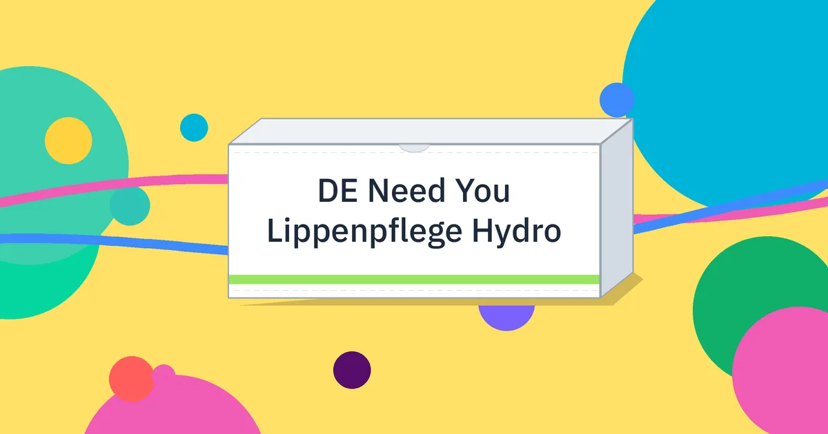 Symbolbild: Packung mit der Aufschrift DE Need You Lippenpflege Hydro (PZN 16513032) – Verfügbarkeit und Bezug in Apotheken in Frankfurt am Main