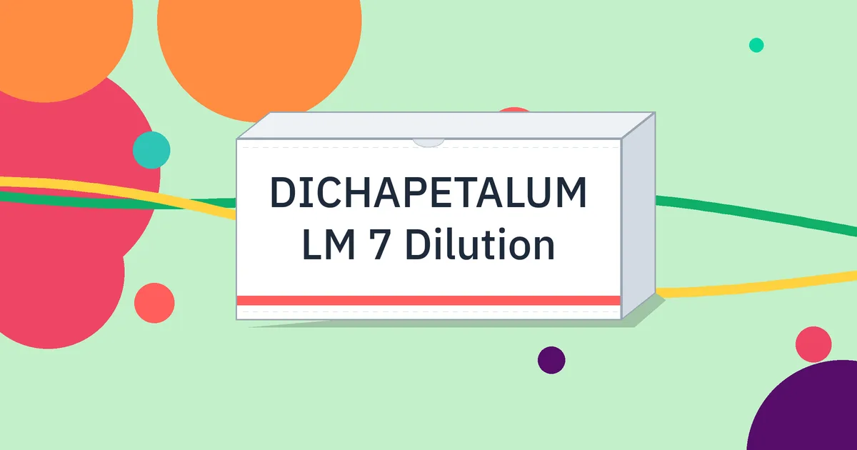 Symbolbild: Packung mit der Aufschrift DICHAPETALUM LM 7 Dilution (PZN 13464184) – Verfügbarkeit und Bezug in Apotheken in Frankfurt am Main