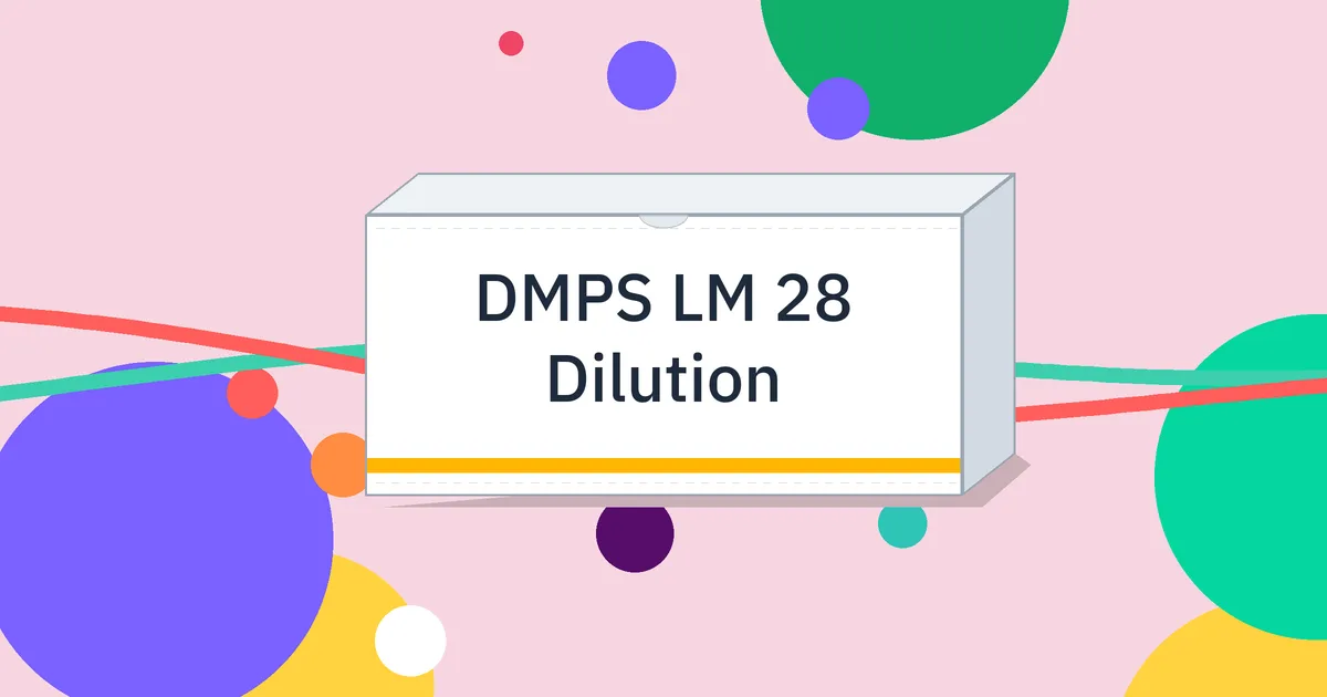 Symbolbild: Packung mit der Aufschrift DMPS LM 28 Dilution (PZN 13466289) – Verfügbarkeit und Bezug in Apotheken in Frankfurt am Main
