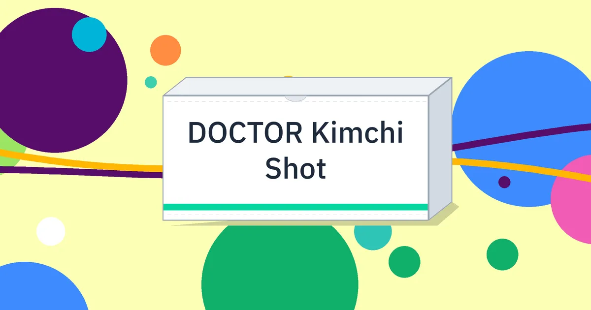 Symbolbild: Packung mit der Aufschrift DOCTOR Kimchi Shot (PZN 18783824) – Verfügbarkeit und Bezug in Apotheken in Frankfurt am Main