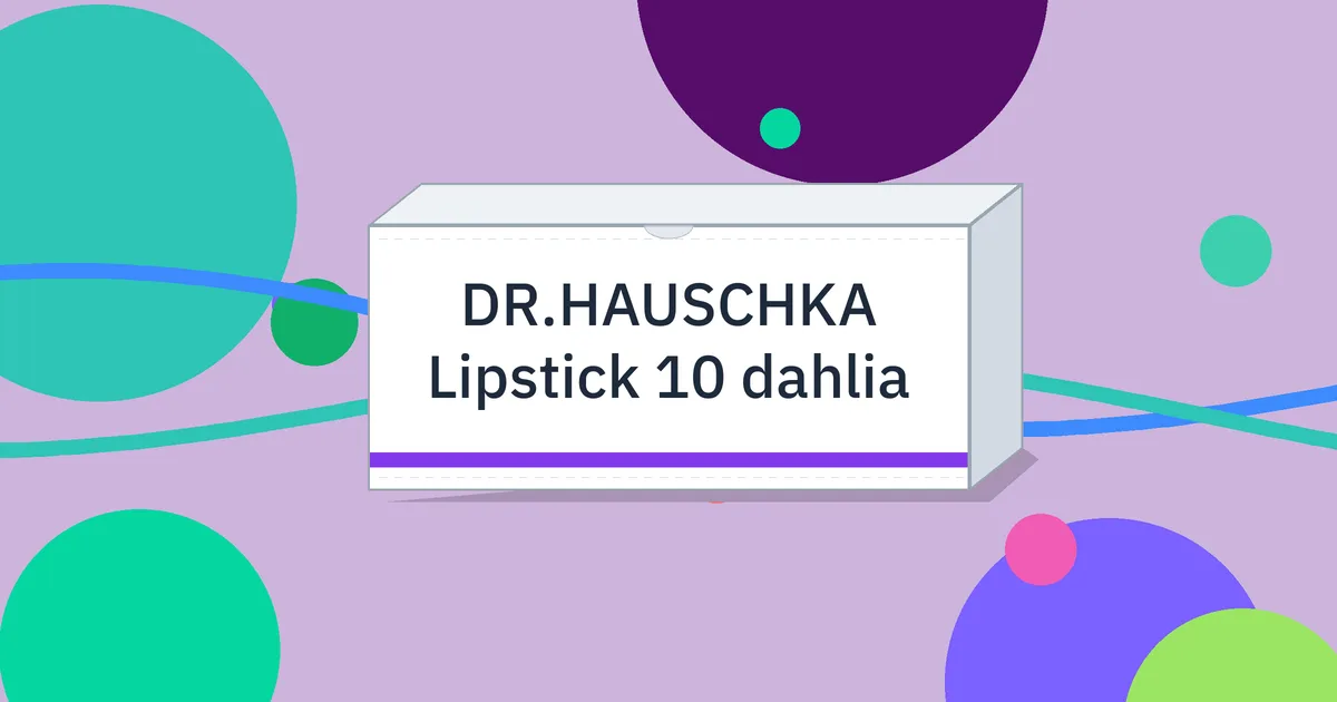Symbolbild: Packung mit der Aufschrift DR.HAUSCHKA Lipstick 10 dahlia (PZN 18651198) – Verfügbarkeit und Bezug in Apotheken in Frankfurt am Main