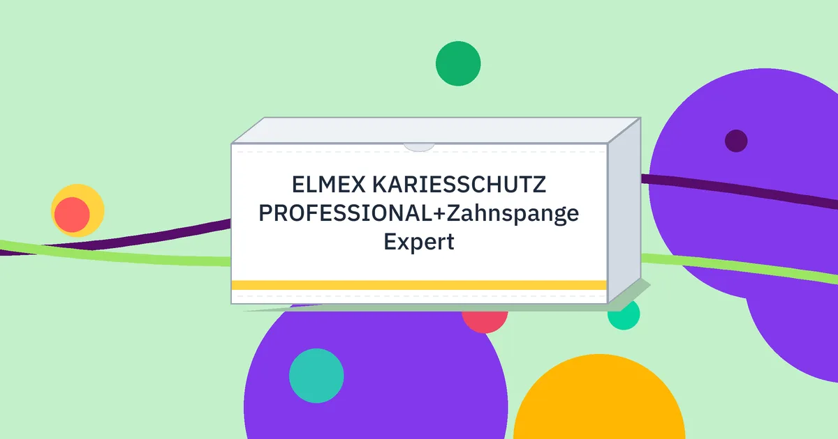 Symbolbild: Packung mit der Aufschrift ELMEX KARIESSCHUTZ PROFESSIONAL+Zahnspange Expert (PZN 18753355) – Verfügbarkeit und Bezug in Apotheken in Frankfurt am Main