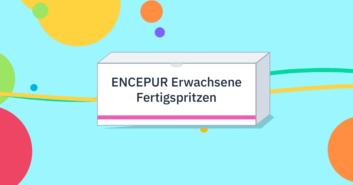 Symbolbild: Packung mit der Aufschrift ENCEPUR Erwachsene Fertigspritzen (PZN 00832545) – Verfügbarkeit und Bezug in Apotheken in Frankfurt am Main